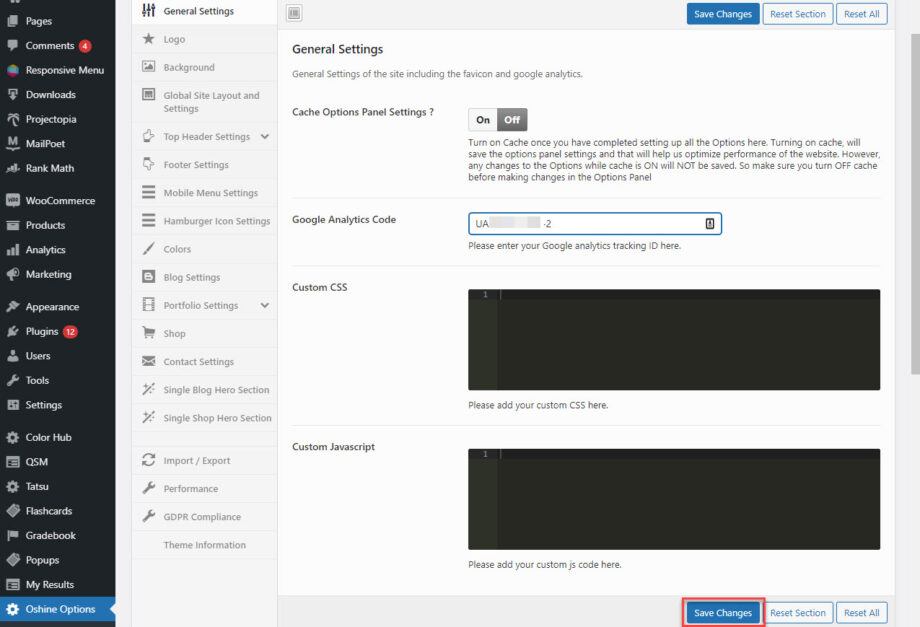 Generating Universal Google Analytics Tracking Id and Using It with Oshin Theme – Oshine ...