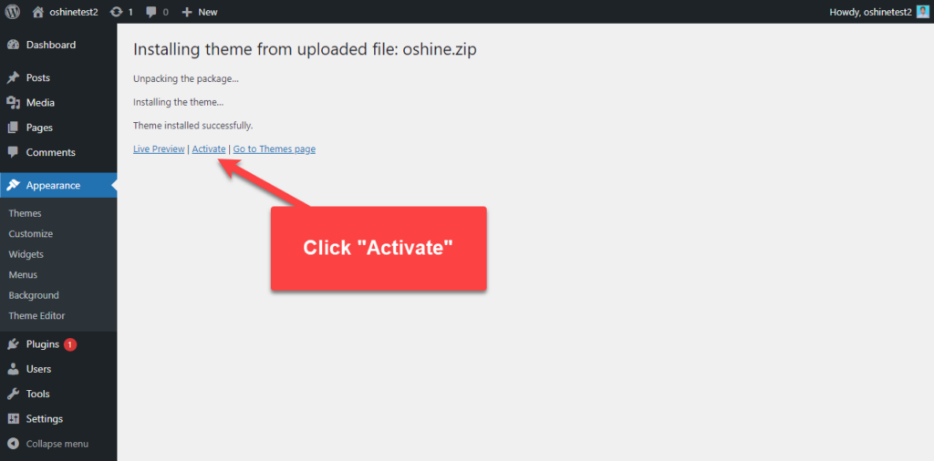 How to set up Oshine Theme and Import a Demo? – Oshine Knowledge Base