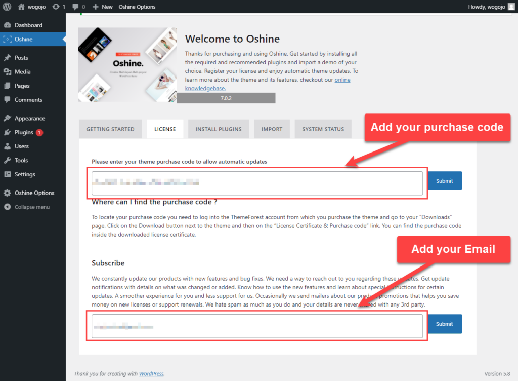 How to set up Oshine Theme and Import a Demo? – Oshine Knowledge Base