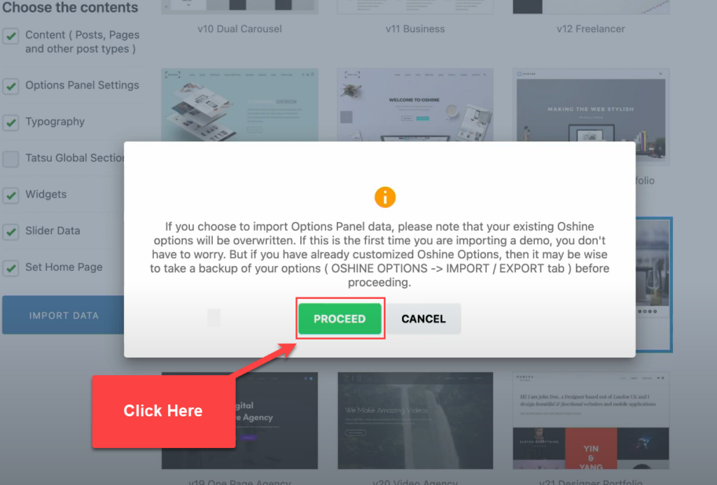 How to set up Oshine Theme and Import a Demo? – Oshine Knowledge Base
